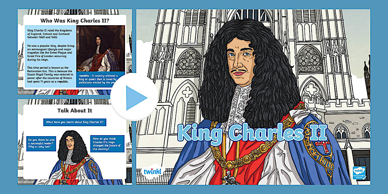 King Charles II Information PowerPoint - Twinkl