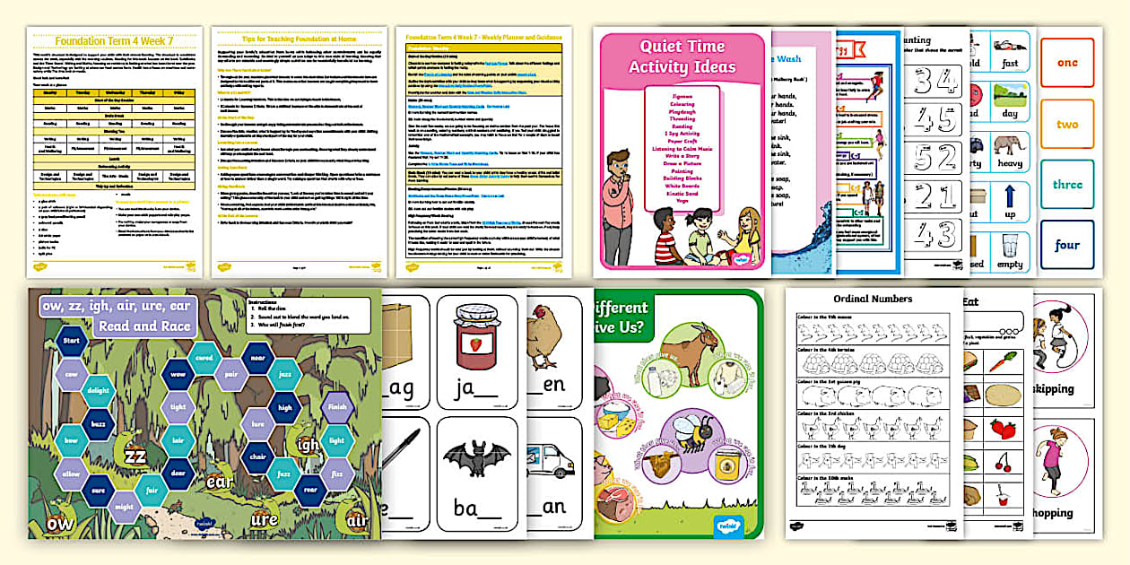 Foundation Term 4 Week 7 Remote Home Learning Pack - Twinkl