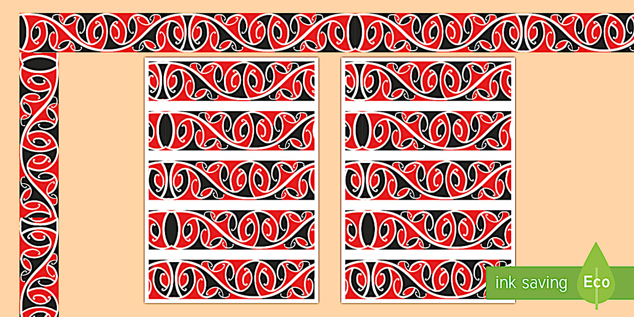 Māori Border Design | Display | Twinkl (teacher made)