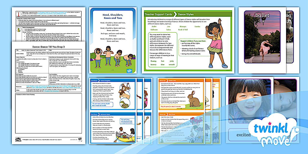 Move PE I Reception I Head, Shoulders, Knees and Toes