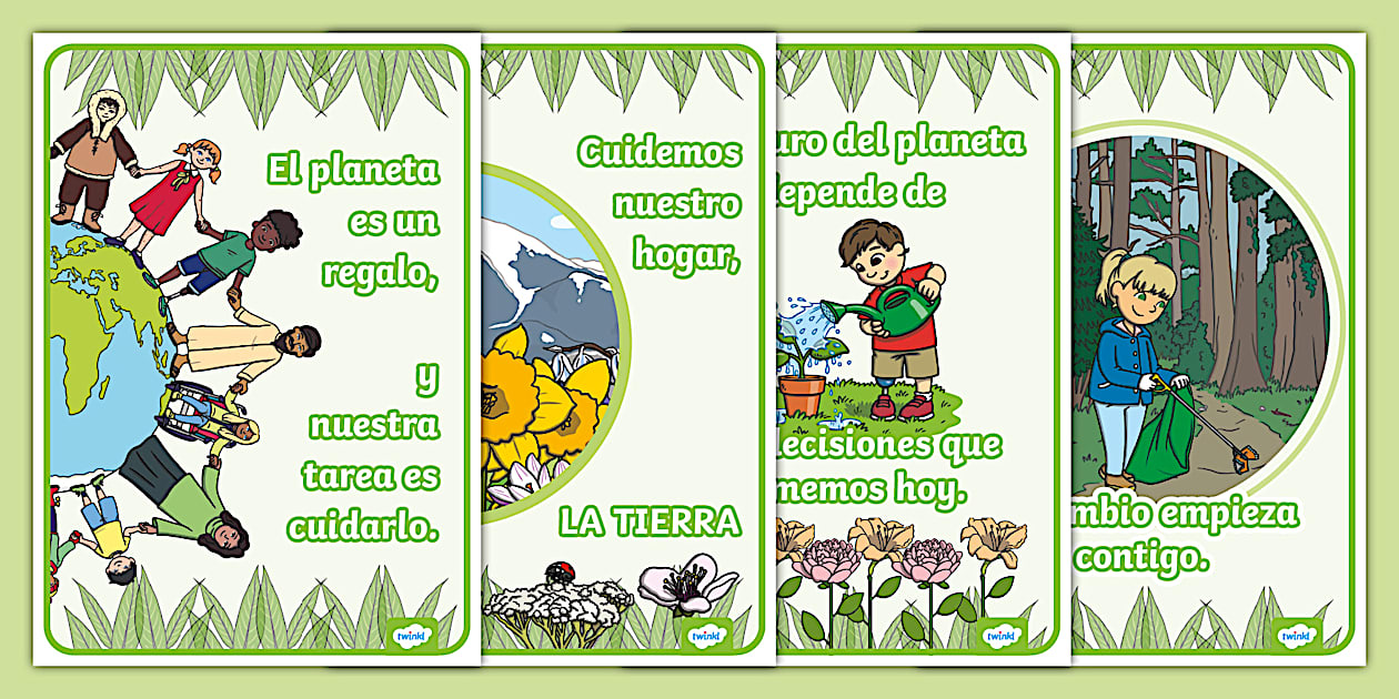 Pósters: Frases por el Día de la Tierra | Twinkl