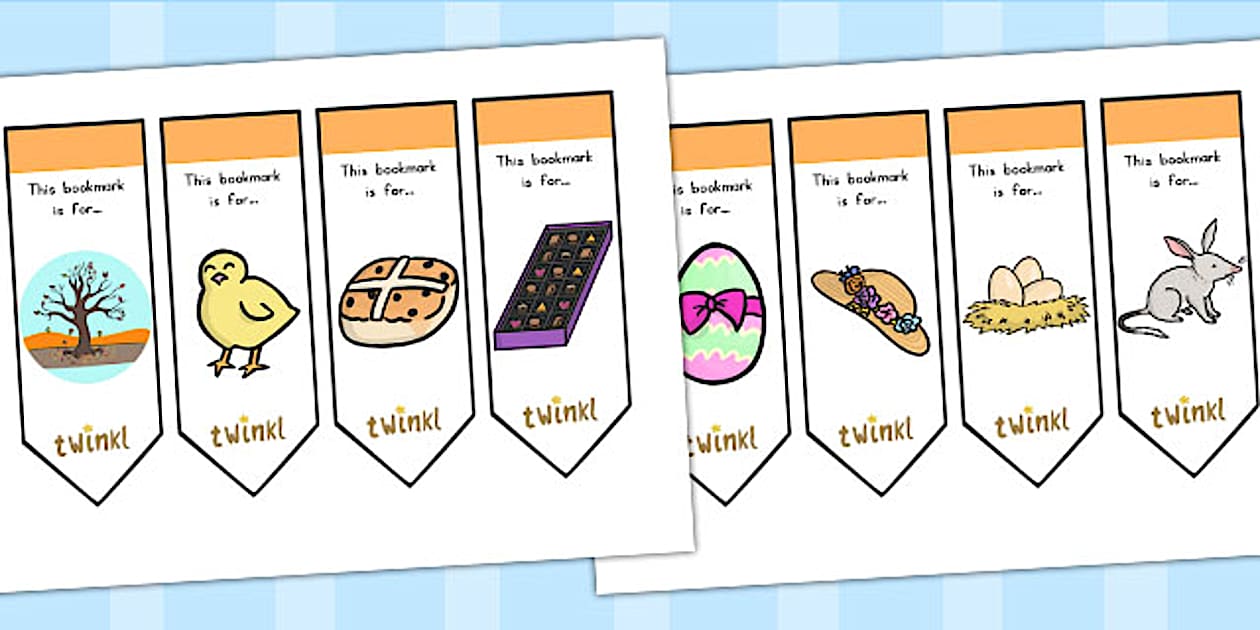 Easter Bookmarks - Easter Resources - EYLF (teacher made)
