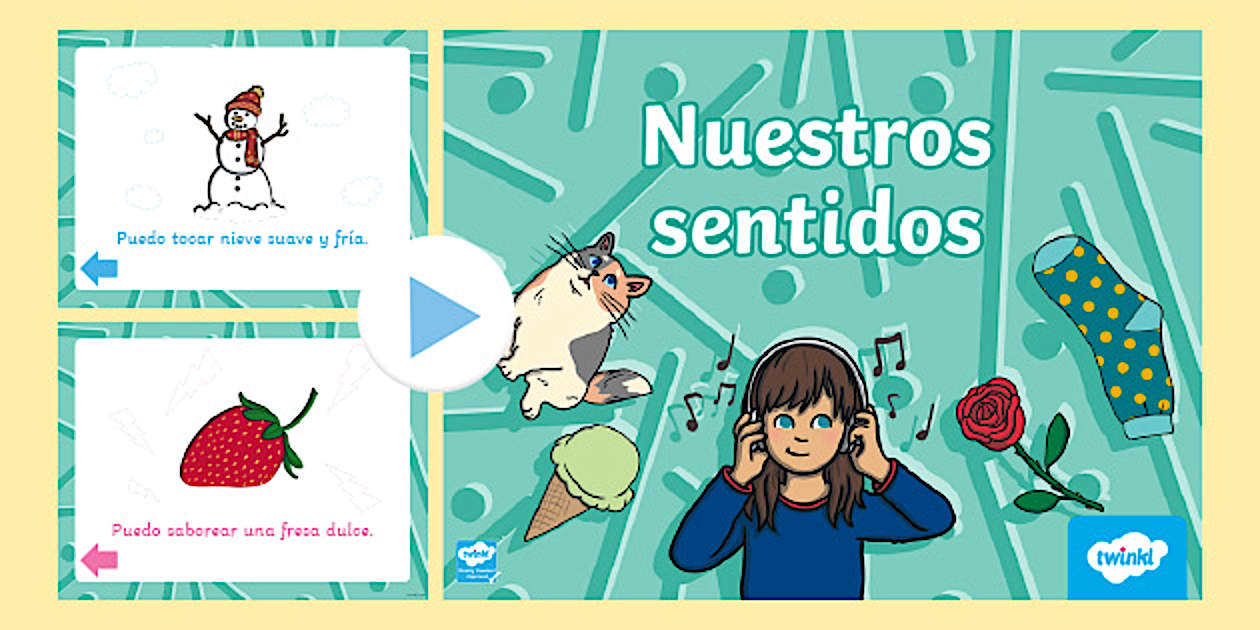 PowerPoint: Los sentidos (Hecho por educadores) - Twinkl