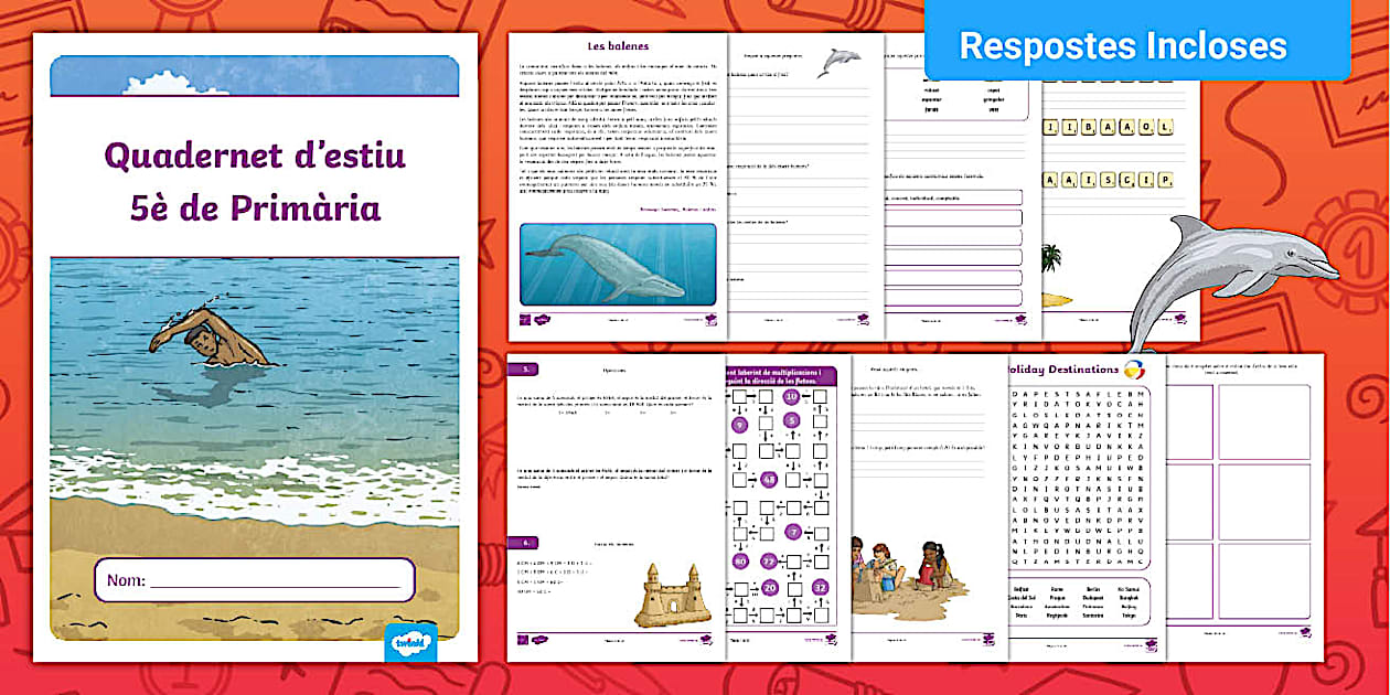 Quadernet d'estiu: 5è de Primària - Català - Twinkl