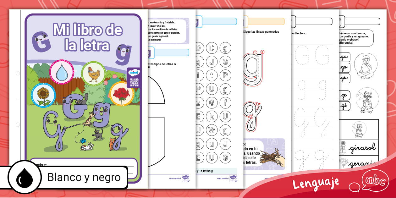 Cuadernillo | Mi libro | letra G