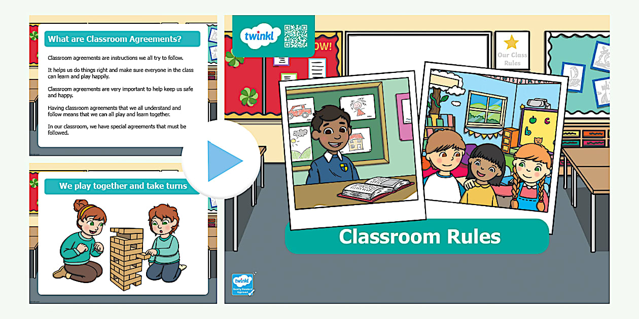 Classroom Agreements - PowerPoint (teacher made) - Twinkl