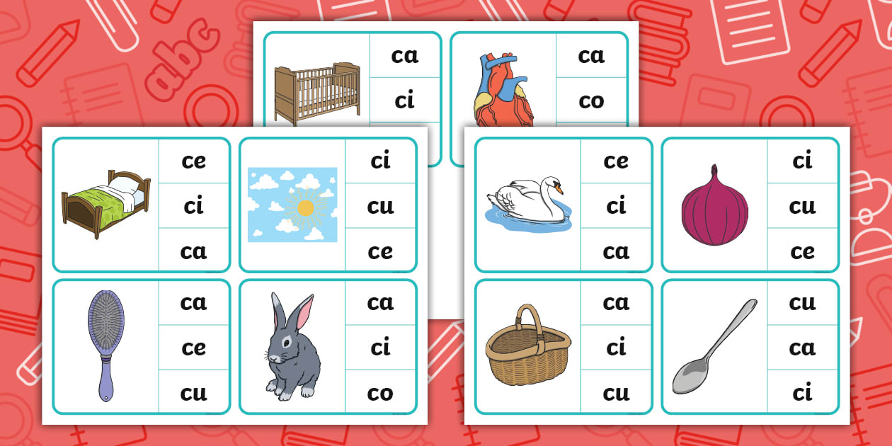 Tarjetas Sonido Inicial: Letra C (Hecho por educadores)