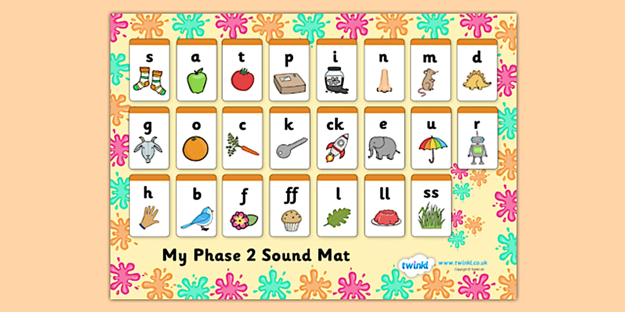 Splat Themed Phase Sound Mat (teacher made) - Twinkl