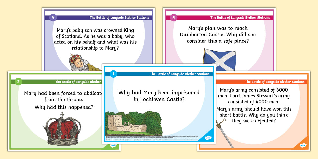 The Battle of Langside Blether Stations (teacher made)