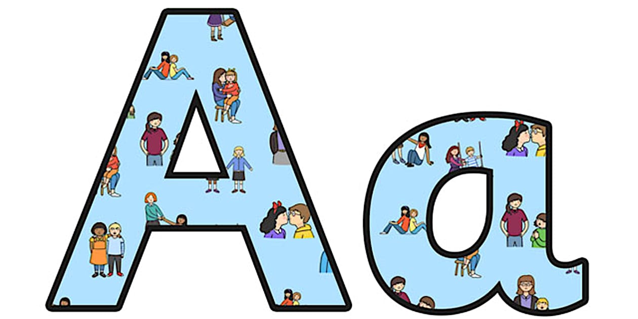 Relationships PSHE Small Lowercase Display Lettering