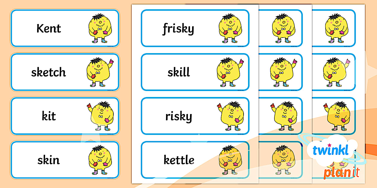 PlanIt English Year 1 Term 2B Spelling Word Cards - Twinkl