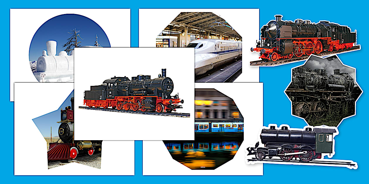Train Photo Cutouts (teacher made) - Twinkl