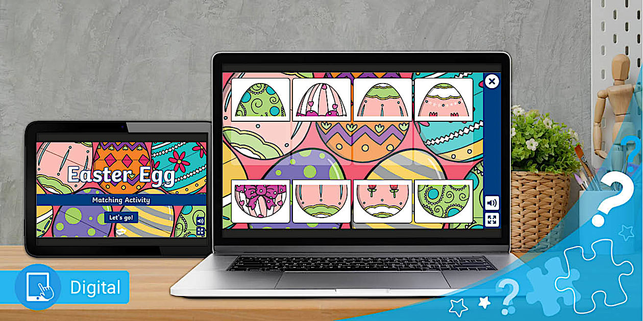 Easter Egg Matching Game - Twinkl Puzzled - Twinkl