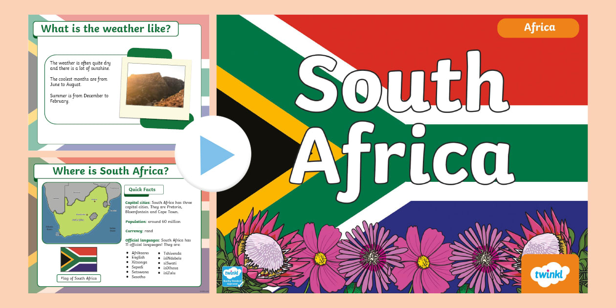 KS1 South Africa PowerPoint - Twinkl - Geography - Twinkl