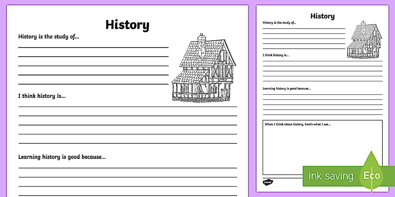 History Reflection Writing Template (teacher made) - Twinkl