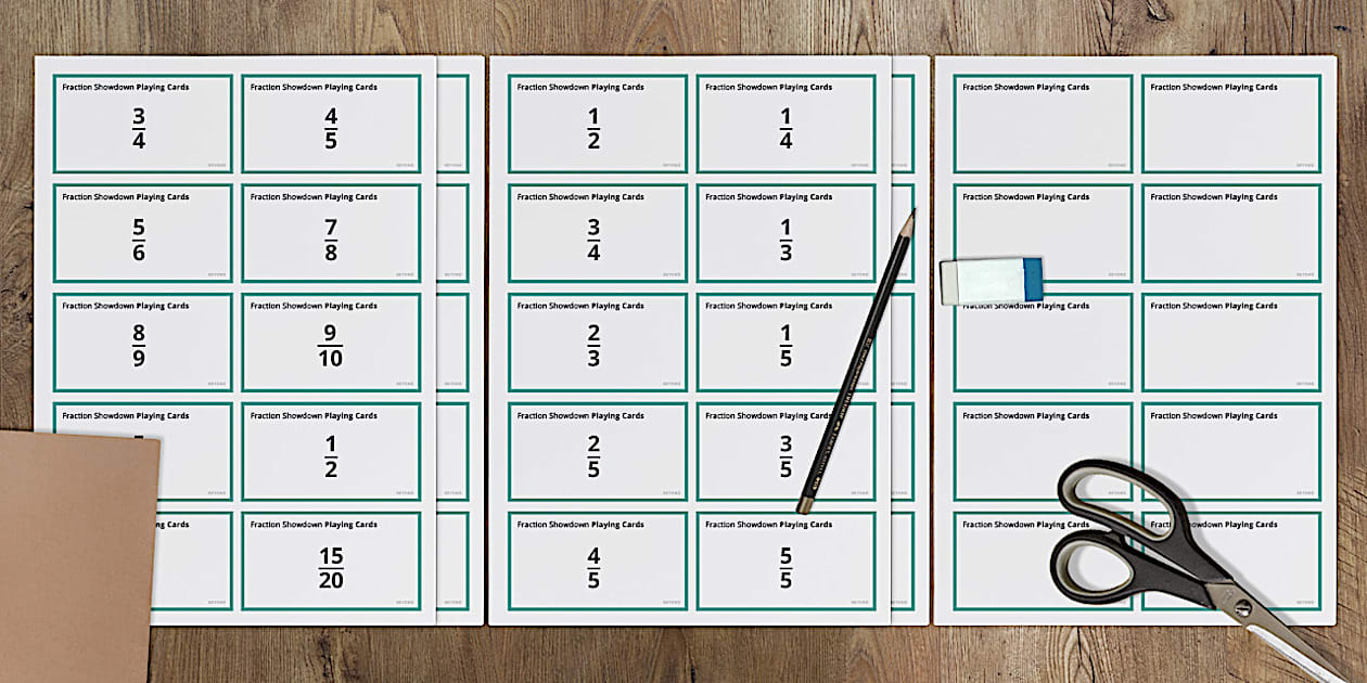 Fractions Showdown! Game (teacher made) - Twinkl