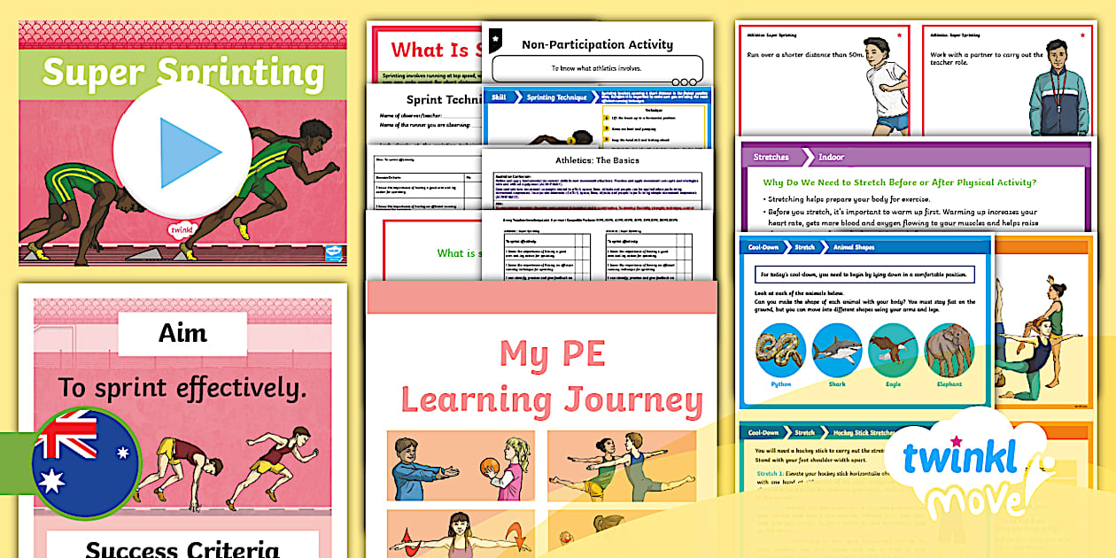 Move PE Year 3 Athletics Lesson 2: Super Sprinting Lesson