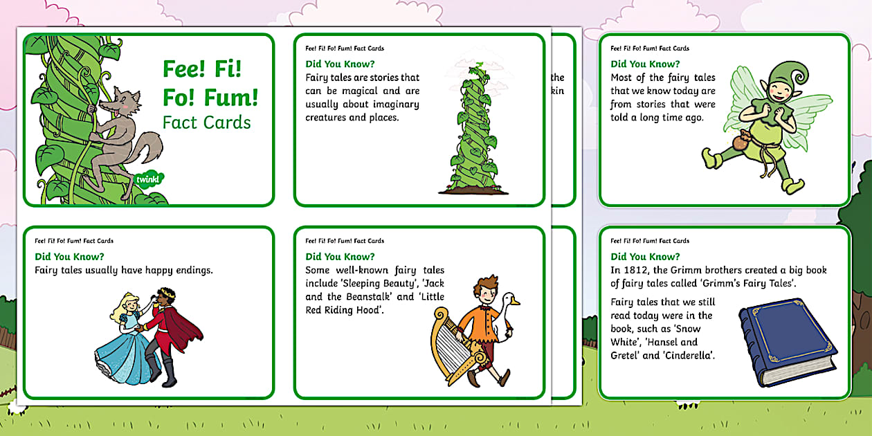 Fee! Fi! Fo! Fum! Fact Cards (teacher made) - Twinkl