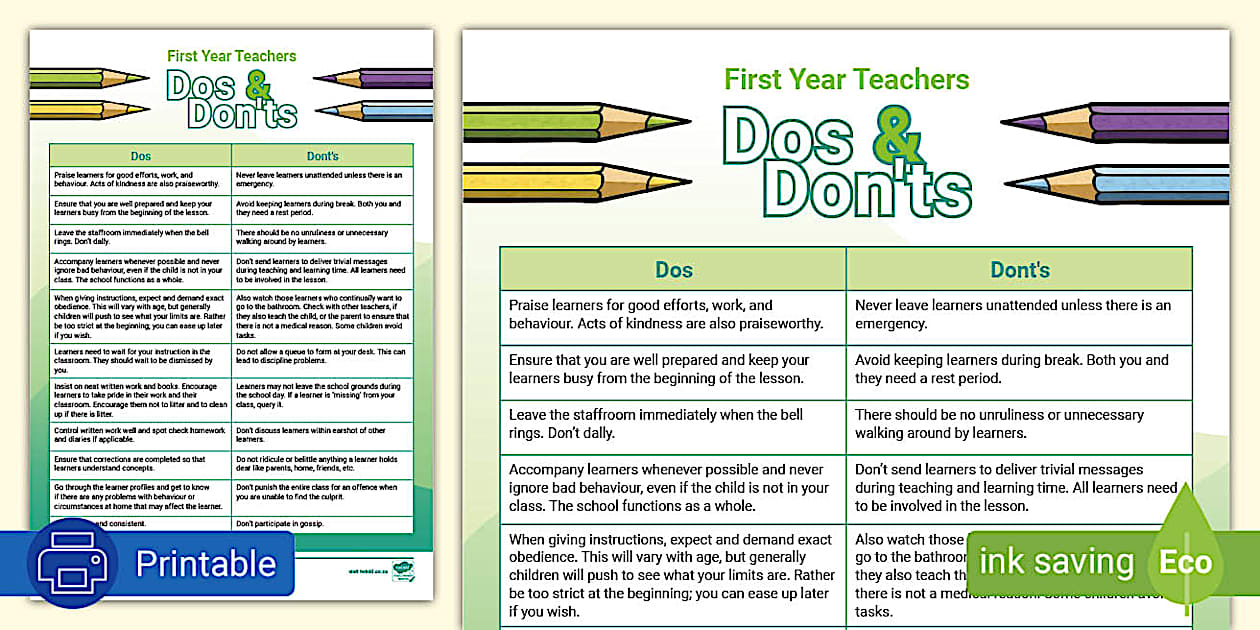 First Year Teachers - Top Tips (teacher made) - Twinkl