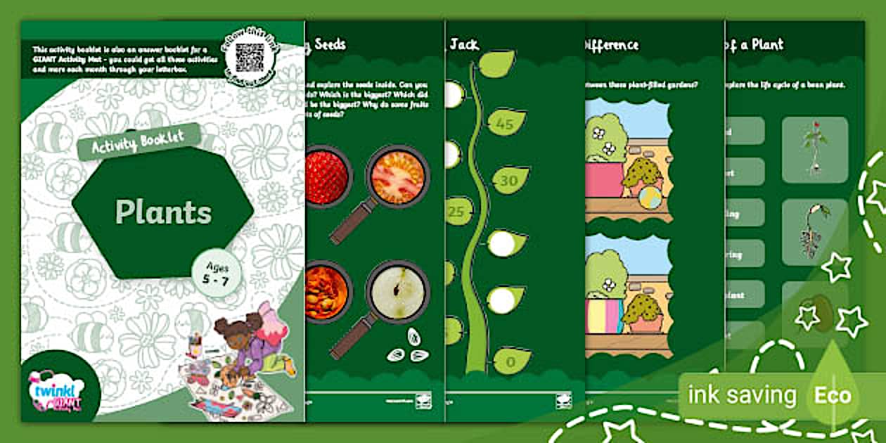 Plants Activity Booklet 5 to 7 years - Twinkl
