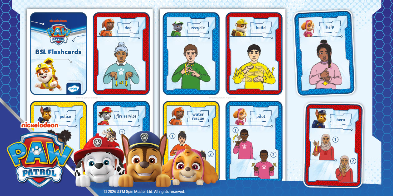 Paw Patrol: BSL Flashcards