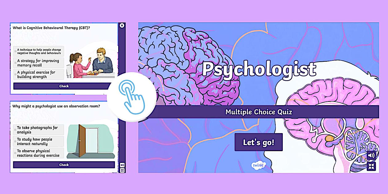 Psychologist Interactive Multiple Choice Quiz