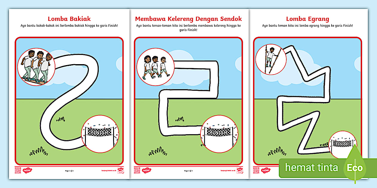 Latihan Menggunakan Pensil tema Hari Merdeka - Twinkl