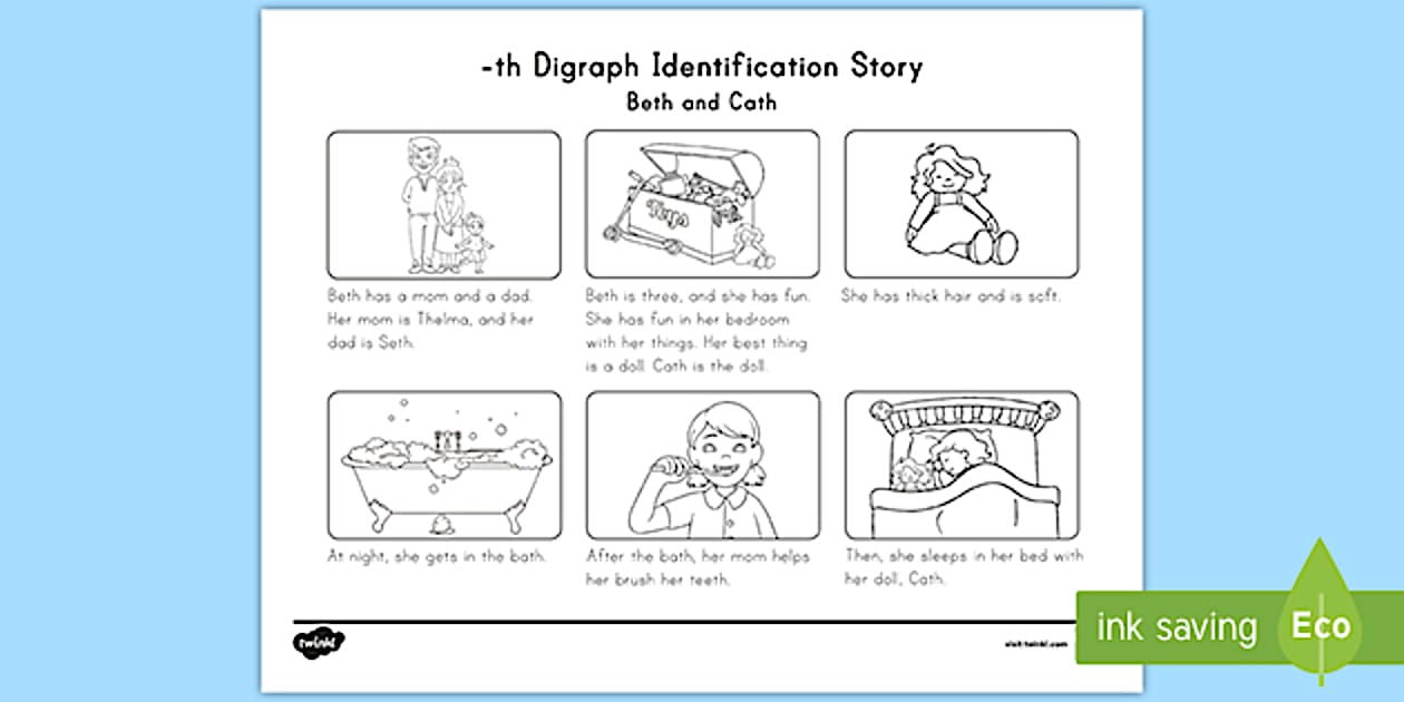 -th Digraph Identification Story - ELA - Twinkl