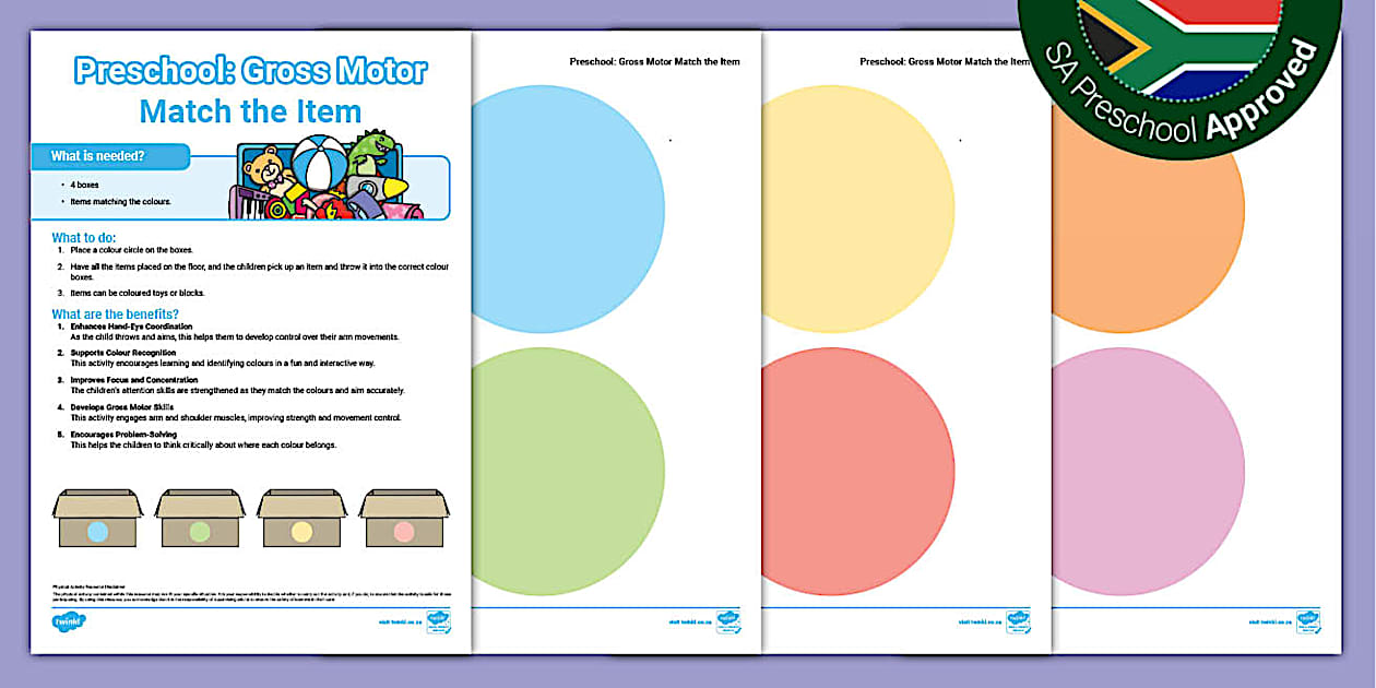 Preschool: Gross Motor Match the Item (Teacher-Made)