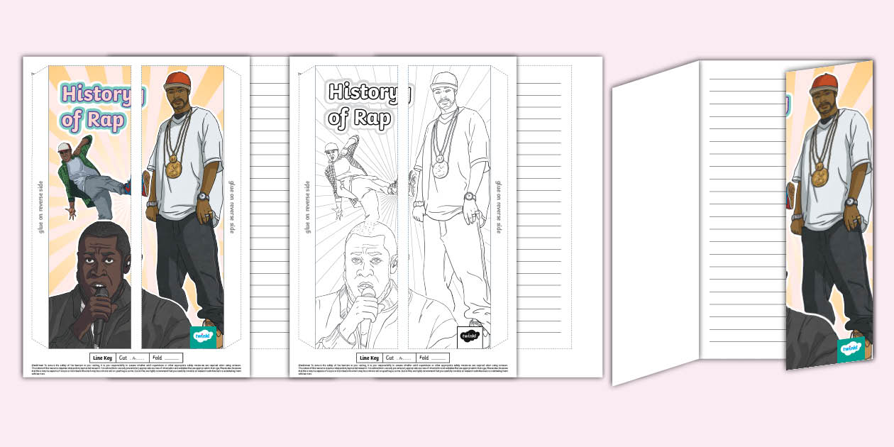 History of Rap Folding Writing Template Twinkl - Twinkl