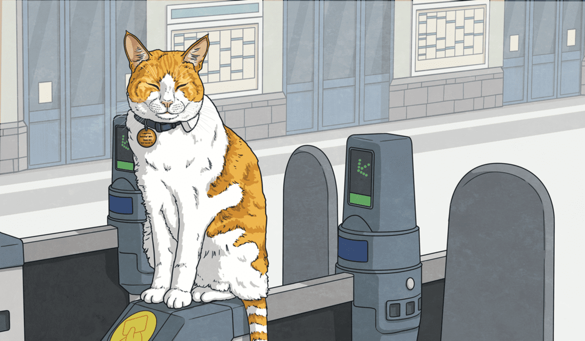 Cat Greets Commuters at Train Station - Twinkl NewsRoom