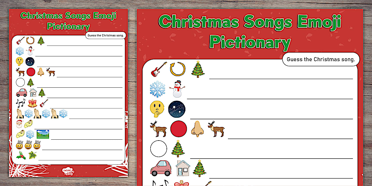 😊 Christmas Emoji Pictionary | Twinkl Party - Twinkl