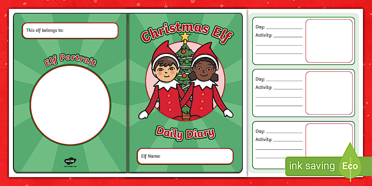 Christmas Elf Daily Diary (teacher made) - Twinkl