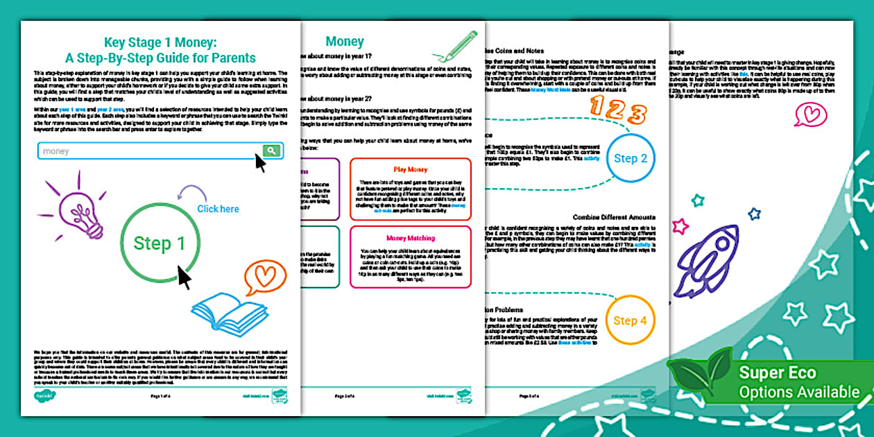 Key Stage 1 Money: A Step-By-Step Guide for Parents