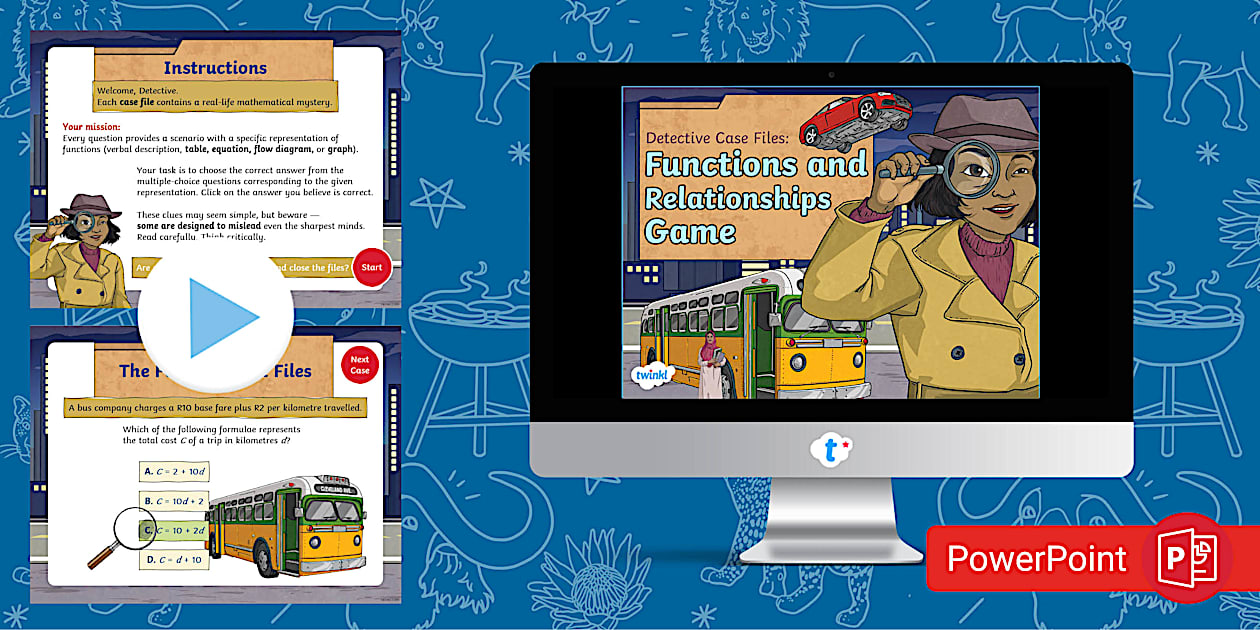 Functions &Relationships – PowerPoint Game - Twinkl