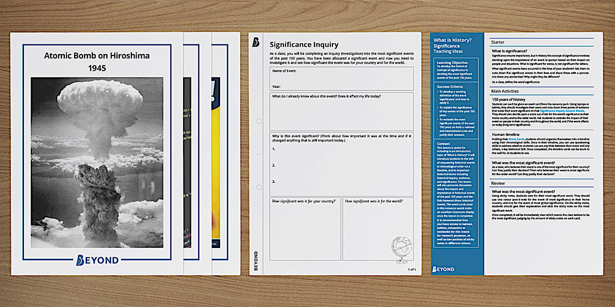 History: Significant Events of the Past 150 Years Worksheet