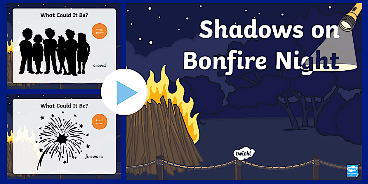 Bonfire Night Themed Shadow PowerPoint (teacher made)