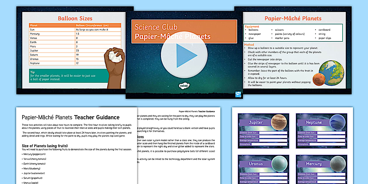 Making Planets Activity | KS3 Science | Beyond - Twinkl