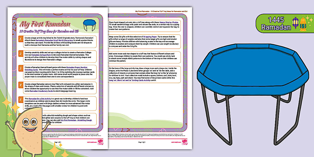 My First - 10 Creative Tuff Tray Ideas for Ramadan and Eid