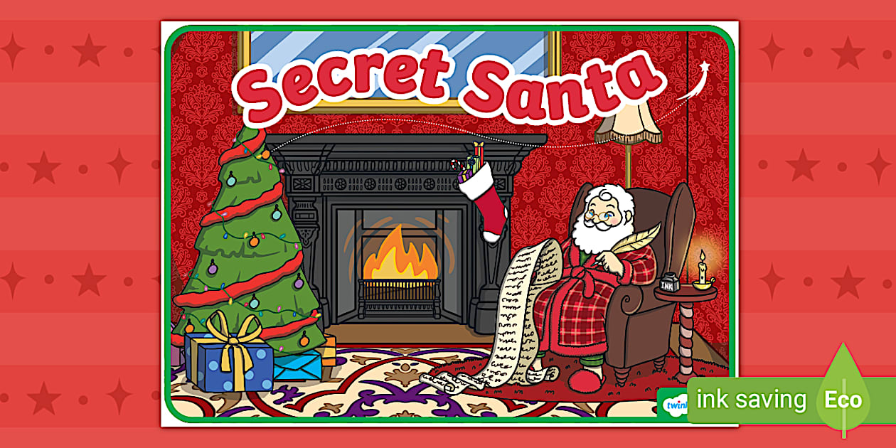 Secret Santa Display Poster