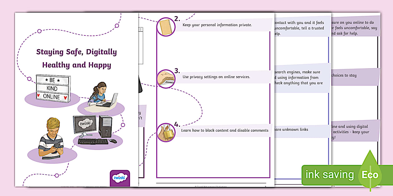 Staying Safe, Digitally Healthy and Happy UKS2 Booklet