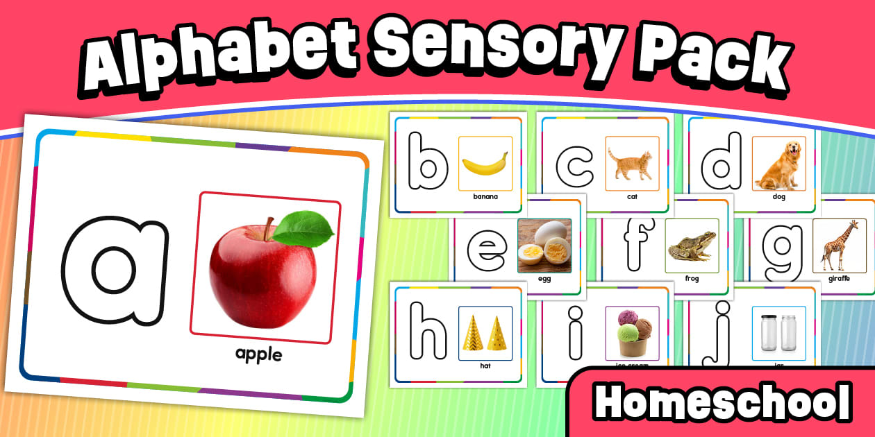 Alphabet Sensory Pack for Homeschool & Parent/Carer Guidance
