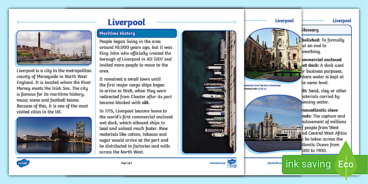 Liverpool History Fact File,Liverpool,Liverpool Fact File