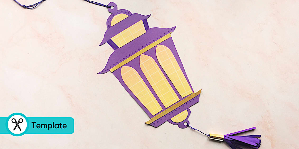 Cut Out Ramadan Crafts Printable | Ramadan Lantern Templates