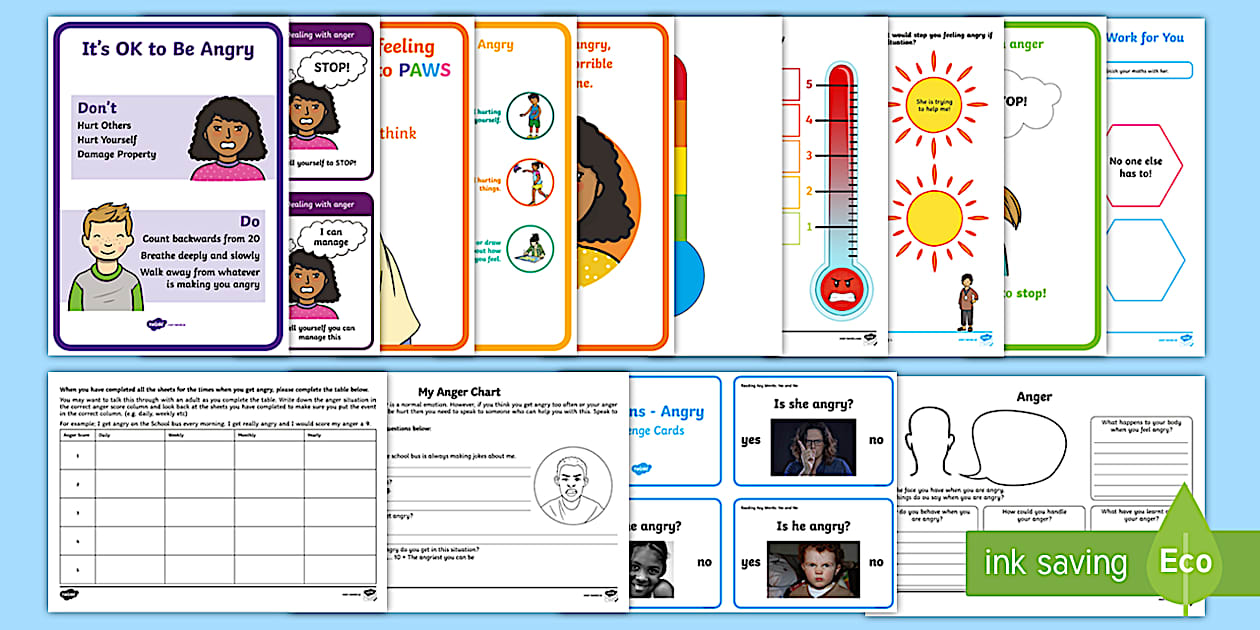 July Provision Anger Management Resource Pack | Twinkl