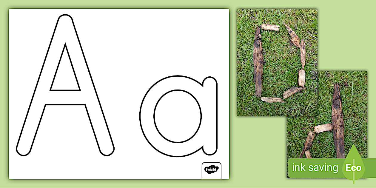 Outdoor Alphabet Activity - Nature Alphabet Letters Activity