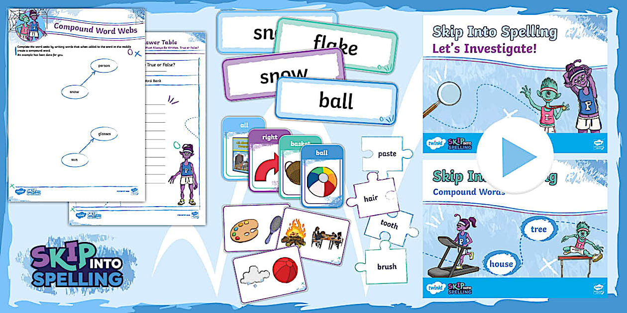 Year 2 Compound Words Investigation and Practice Pack
