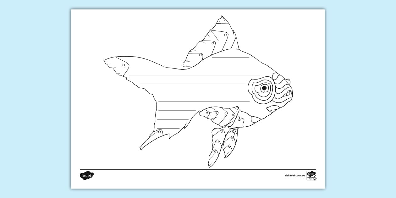 Goldfish Writing Template (Teacher-Made) - Twinkl
