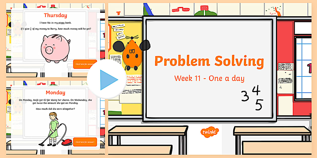 Week 11 - Problem Solving - One a day PowerPoint - Twinkl