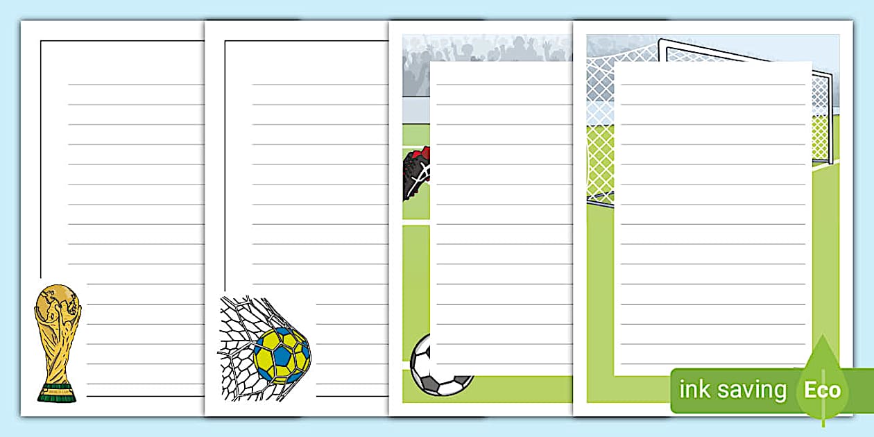 Football Page Borders (Teacher-Made) - Twinkl